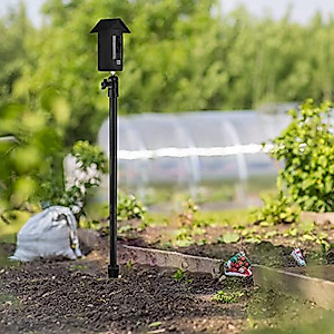 Holicfun Ground Stake Mount Stand with Weather-Resistant Silicone Cover Skin for Stick Up Cam Battery (3rd Generation)