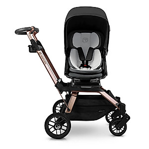 Orbit Baby G5 Stroller - Mélange Navy Fabric - Gold Frame