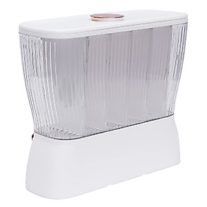 Kaibrite 6-Grid Rice Dispenser Dry Food Dispenser Multi-function Separate Grain Storage Container Automatic Rice Bucket with Lids&Cup