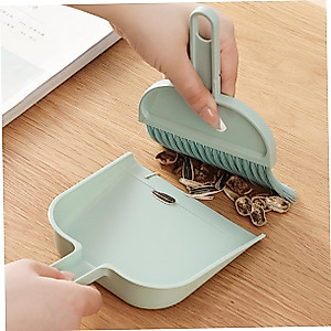 Amosfun 2 Set Mini Dustpan Mini Cleaning Brush Mini Cleaning Broom Small Hand Broom Hand Broom and Tiny Cleanning Whisk Broom Desk Cleaner Portapotty Mini Desktop Tiny Cleaning Broom Pp