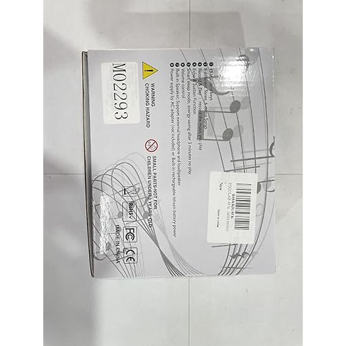 POGOLAB 49 Key Roll Up Keyboard Piano, Portable Digital Electric Foldable Piano Keyboard, Rechargeable, 8 Tones, 6 Educational Demo Songs, for Beginners Gift (Rainbow)