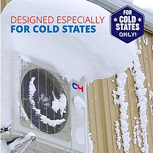 Cooper & Hunter Hyper Heat 9,000 BTU, 25 SEER Ductless Mini-Split Air Conditioners -22F Heat Pump with 16FT Copper Line Set and Communication Wires