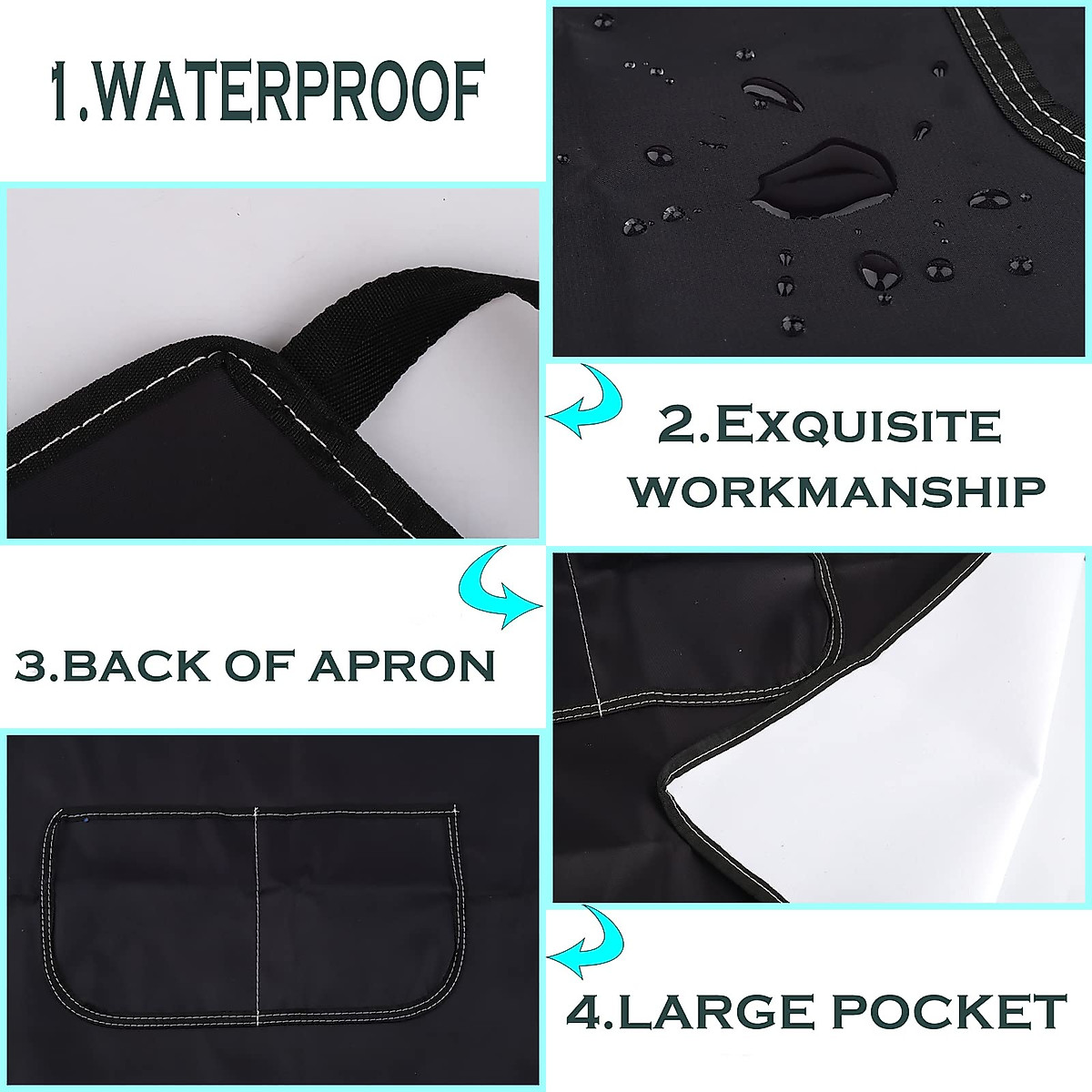 LEVLO Funny Chicken Kitchen Apron Chicken The Pet That Poops Breakfast Kitchen Apron Breakfast Apron For Men Women(Chicken Breakfast)