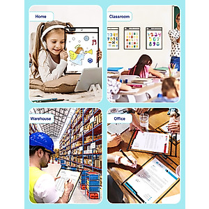 SUNEE 30 Packs Oversized Reusable Dry Erase Pocket Sleeves with 2 Rings, Black 10x14 Ticket Holders, Clear Plastic Sheet Protectors, Teacher School Classroom Supplies