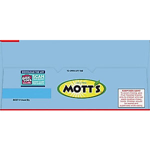 Mott's Fruit Flavored Snacks, Assorted Fruit, Pouches, 0.8 oz, 40 ct