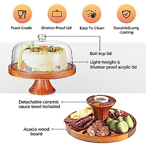 CherHome Square Cake Stand (Wood)