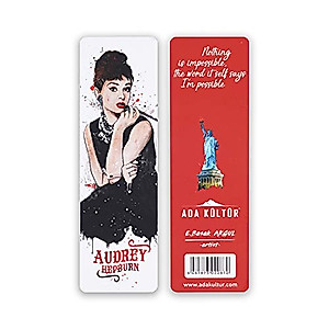 Audrey Hepburn Cultural Icon Bookmark: Legends Through History Series