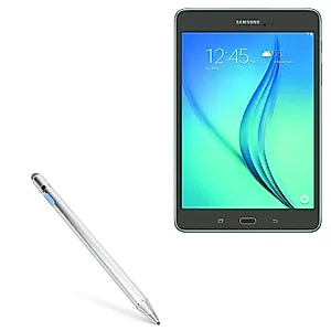 BoxWave Stylus Pen Compatible with Samsung Galaxy Tab A 8.0 (2019) - AccuPoint Active Stylus, Electronic Stylus with Ultra Fine Tip for Samsung Galaxy Tab A 8.0 (2019) - Metallic Silver