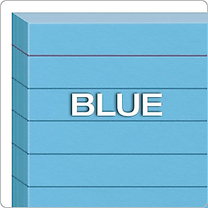 Oxford Ruled Color Index Cards, 3" x 5", Blue, 100 Per Pack (7321 BLU)