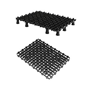 POPETPOP Aquarium Divider - Aquarium Isolation Board Fish Tank Divider with Supporty Feet Fish Tank Divider Isolation Board for Aquarium Breeding - Black 2 Pack