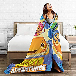 JohnHunt Team Umizoomi Blanket Anime AUltra-Soft Cozy Flannel Blankets Micro-Fleece Sofa Throw Lightweight Microfiber Bedding Blanket 80" x60