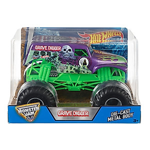 Hot Wheels Monster Jam Grave Digger Truck, Purple