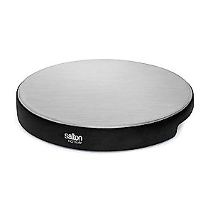 Round Warming Tray by Salton | Cordless Electric Hot Plate | Cooking, Serving & Warming Tray | 14” Diameter Hot Plate