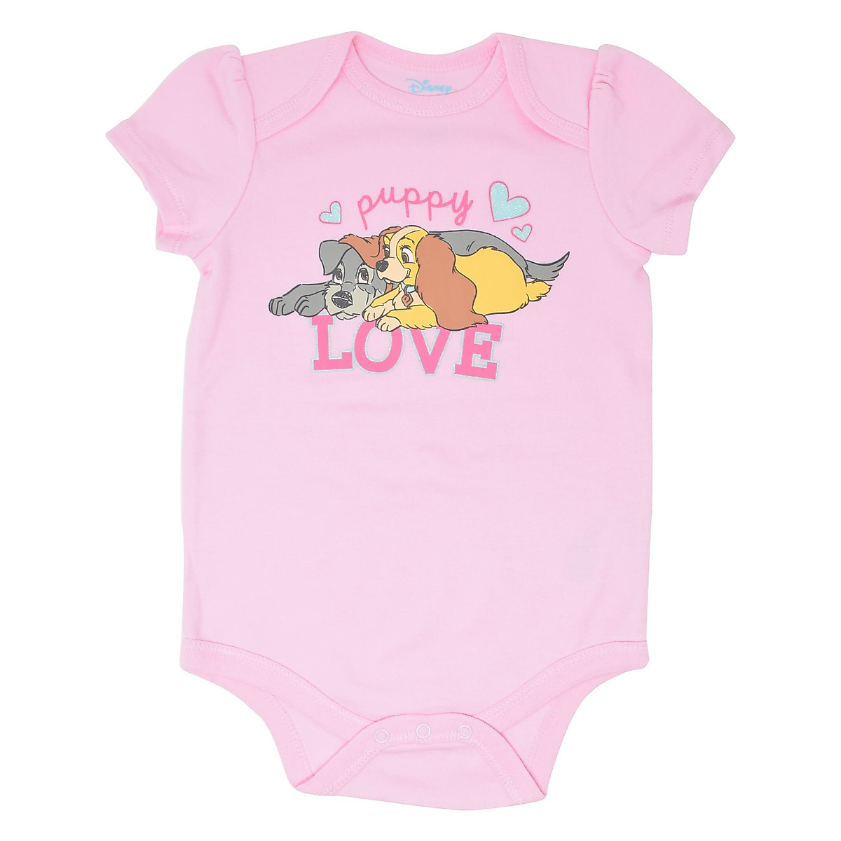 Disney Classics 101 Dalmatians Bambi Dumbo Aristocats Baby Girls 5 Pack Bodysuit 0-3 Months