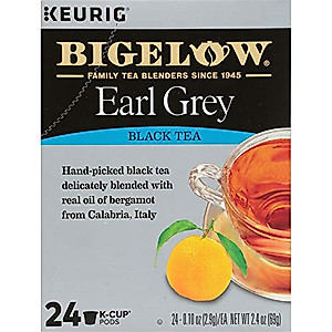 Bigelow Earl Grey Black Tea Keurig K-Cups, 24 Count Box (Pack of 1), Caffeinated 24 K-Cup Pods Total