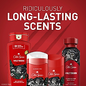 Old Spice Wild Collection Invisible Solid Antiperspirant Deodorant, Wolfthorn, 2.6 Ounce (Pack of 2)