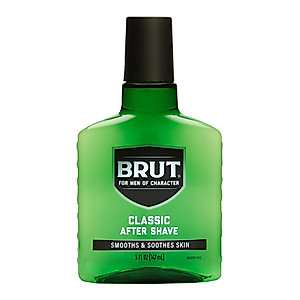 Brut Classic After Shave for Men - Absorbs Quickly to Clean and Tone Skin for a Refreshing Feel - Mens Aftershave with Iconic Masculine Scent - 5 oz