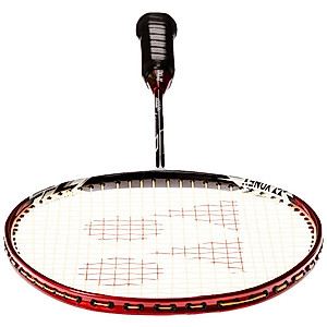 YONEX Badminton Racket Nanoray Series 2018 with Full Cover Professional Graphite Carbon Shaft Light Weight Competition Racquet High Tension Fast Speed Performance (NR7000I - White/Red, Pack of 1)