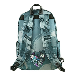 KBNL Classic Disney Villains Backpack with Laptop Compartment for School, Travel, and Work (Villains), Multicolor, Large