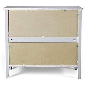 Alaterre Furniture Simplicity Under Window Bookcase, Dove Gray