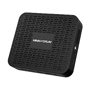 MINISFORUM GK41 Mini PC 8GB DDR4 256GB SSD Celeron J4125(up to 2.7GHz), Quad Core, HDMI&DP 4K@60Hz Outputs, 1x Gigabit Ethernet, 4X USB 3.0, Dual Band WiFi, Support PXE Boot