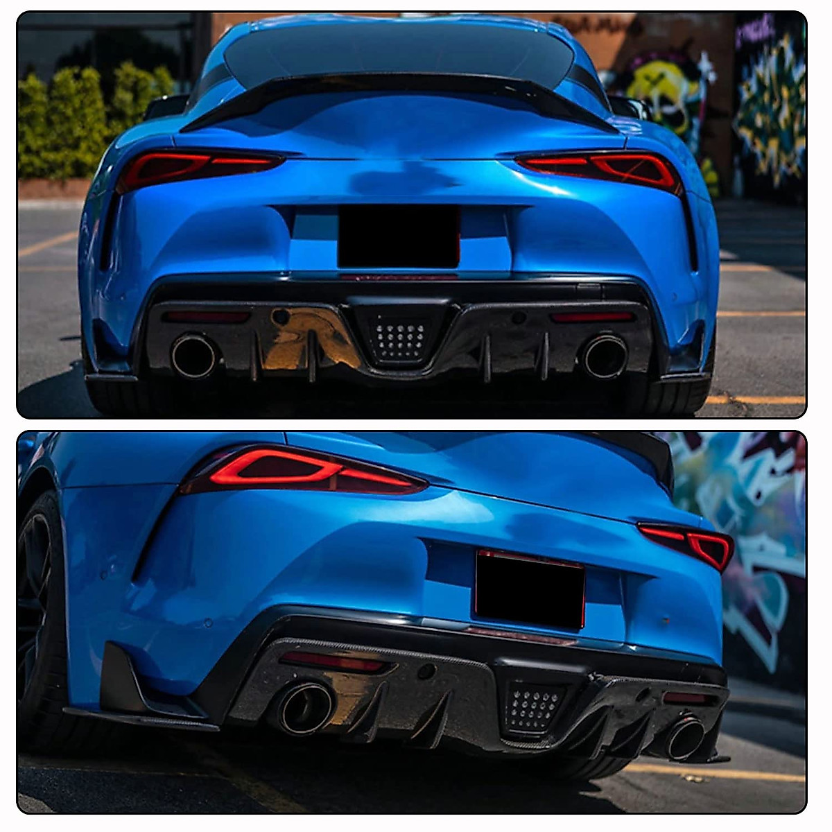 MCARCAR KIT Carbon Fiber Rear Bumper Diffuser for Toyota Supra A90 A91 2019-2022 Coupe 2-Door Lower Bumper Lip Spoiler Valance Protector Factory Outlet