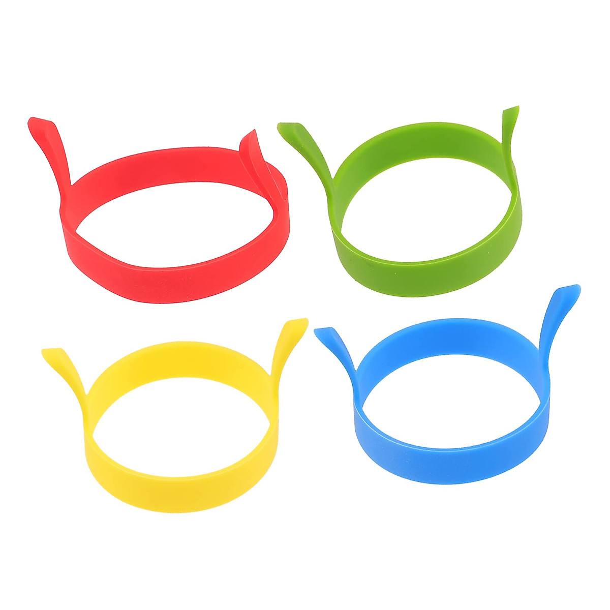 8Pcs silicone pancake ring kitchen ring molds for cooking egg frying molds round fried egg rings tuile molds silicone reusable omelette rings fried eggs non stick