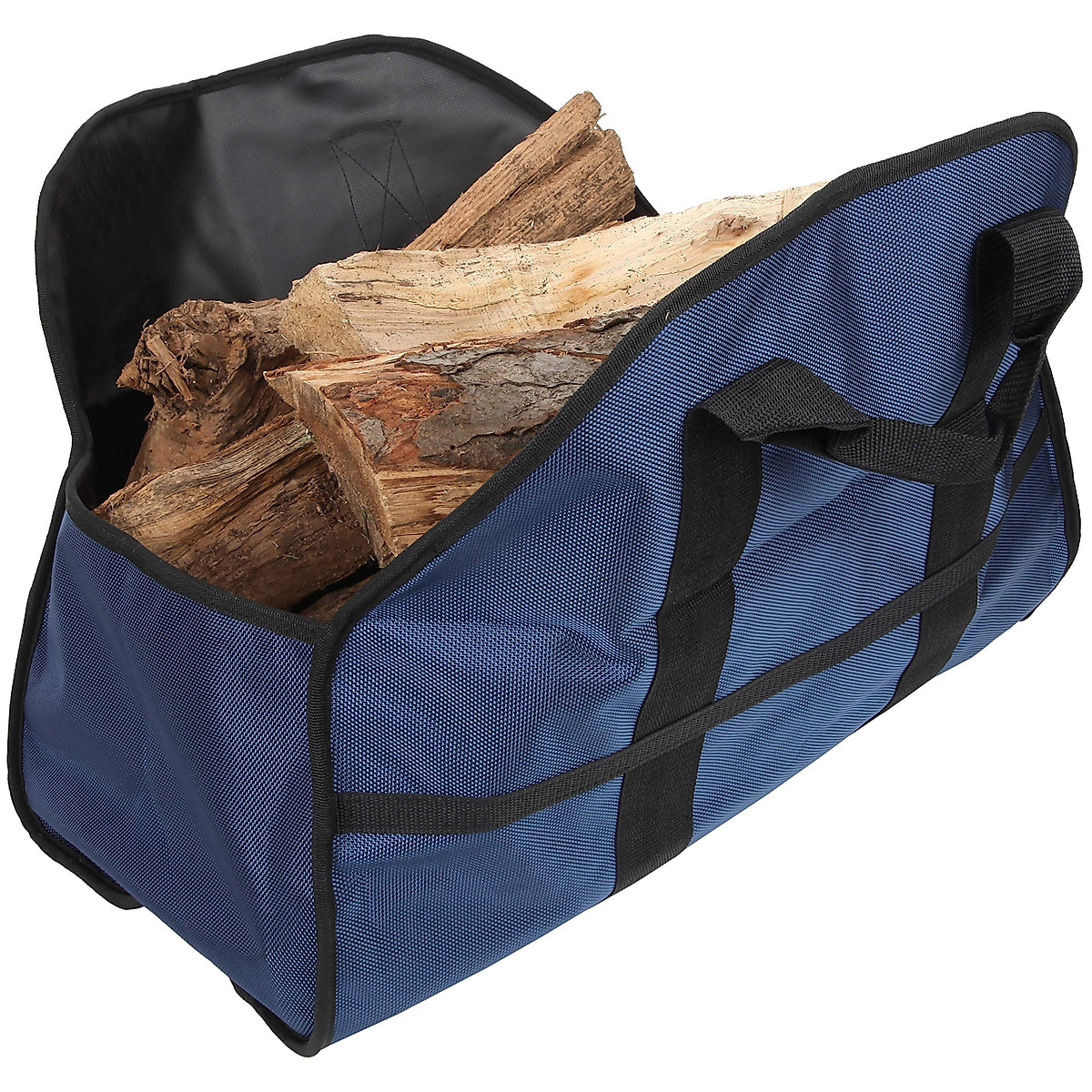 SC Lifestyle Premium Firewood Log Carrier- Wood Tote (Navy Blue)