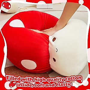 Shappy 3 Pcs Plush Mushroom Pillow Set 15.7" 9" 4.7" Cute Mushroom Stuffed Animal Mushroom Plushie Mushroom Plush Room Decor Gift for Christmas Birthday Bedroom Decor