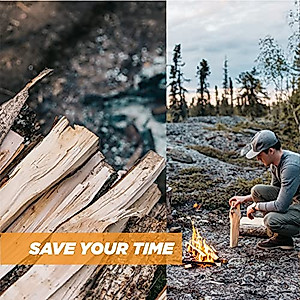 Jerax tools 42mm Kindling Cracker, Wood Splitting Drill Bit, Cone Firewood Splitter with Hex Shank for Family Outdoor Camping, Stove, Farm (42mm)