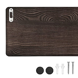 LIANTRAL Coat Rack Wall Mount, 15'' Rustic Coat Hanger for Wall, 4 Coat Hooks for Hanging Hats, Coats, Keys, Entryway, Mudroom, Living Room