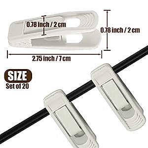 Hanger Clips Baby Pants Hangers - Hanger Clips for Plastic Hangers,20 PCS Clothes Hanger Clips,Baby Hanger Clips