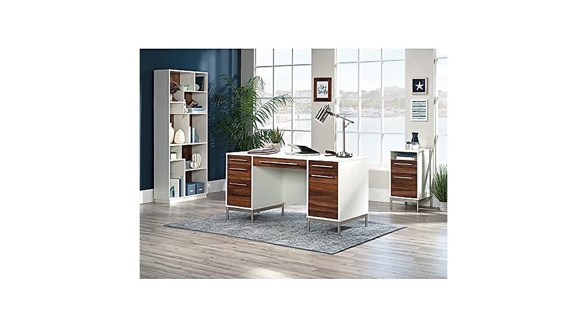 Sauder Vista Key 60" Executive Desk - Storage & Style
