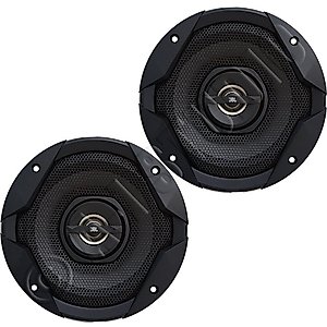 JBL GT7-6 6.5" 2-Way GT7-Series Coaxial Car Audio Speakers-Set of 2, Black, one Size