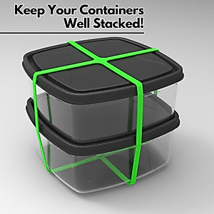 GRIFITI Band Joes X Cross Style 6" Assorted Color 20 Pack Big Strong Elastic Rubberbands Pressure Cooking, Office, Puzzles, Board Games Heat Cold UV Large Colorful Heavy Giant Silicone Rubber Bands