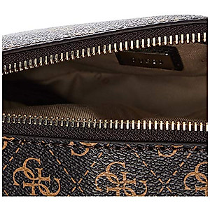 GUESS womens Noelle Crossbody Camera, Brown Logo, One Size US