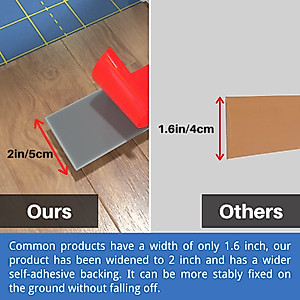 COUKIU Flexible PVC Floor Transition Strip, 9.84 FT Peel and Stick Floor Cover Strip, Flooring Transitions Laminate Floor Strip, Carpet to Tile Transition Strip, Vinyl Floor Flat Divider Strip (Gray)