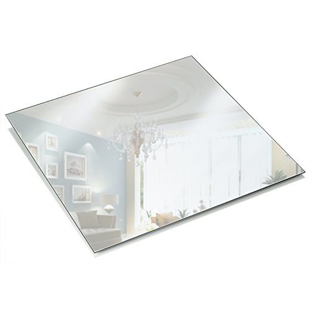 Square Mirror Candle Plate Set - Box of 12 Mirrors Trays - 12 inch x 12 inch, 1.5 mm Thick - Perfect for Table Wedding Centerpieces, Party Decor, Crafts