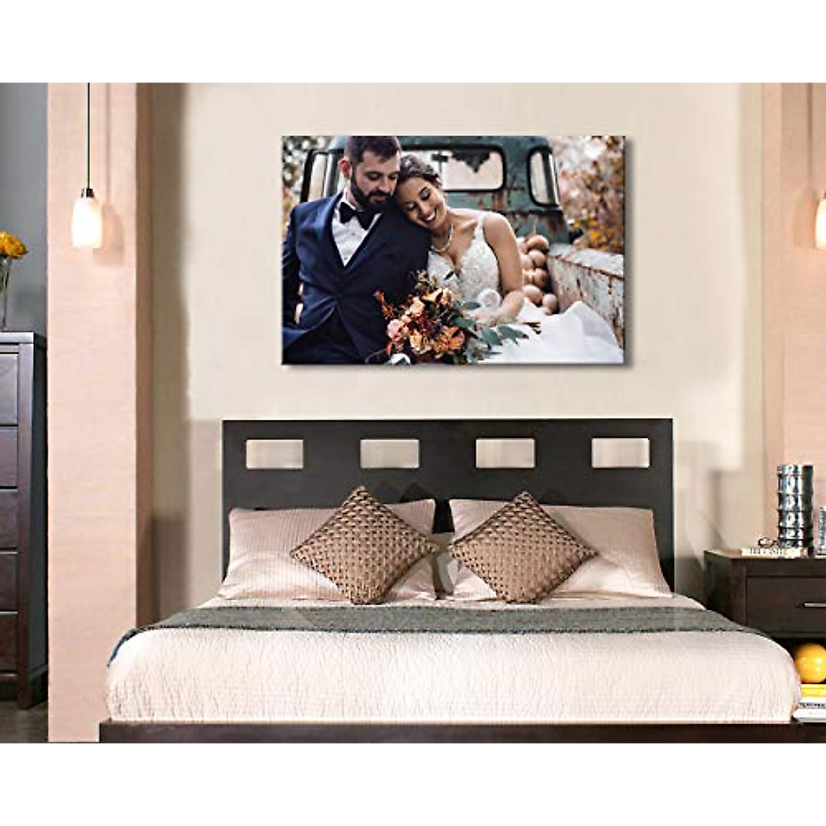 Personalized Photo to Canvas Print Wall Art 36x24 Inch Custom Your Photo On Canvas Wall Art Digitally Printed