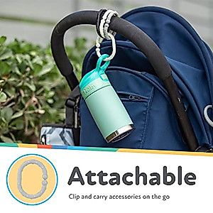 Nuby Linkables, Black, Grey, and White Attachable Links for Strollers, Car Seats, and Travel