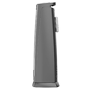 Lasko Oscillating Ceramic Tower Space Heater with Logic Center Digital Remote Control, Adjustable Thermostat, Timer, 2 Heat Settings, Overheat Protection, 29 Inches, Gray, 5572