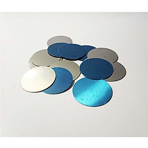 SALEX Phone Metal Stickers for Magnetic Mount. Replacement Set of 16 Magnet Metal Plates Inside Cell Phone Case. Silver Car Sticky Small Round Iron Discs with 3M Adhesive Backing for Holder, Crafts.