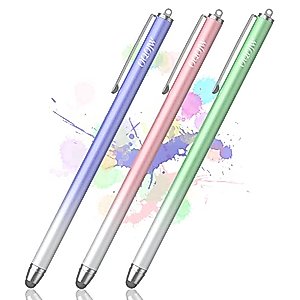 Stylus Pens for Touch Screens, Fiber Tips & High Sensitivity Universal Stylus Pen Compatible with iPad/iPhone/Android/Tablets and Other Capacitive Touch Screens Devices