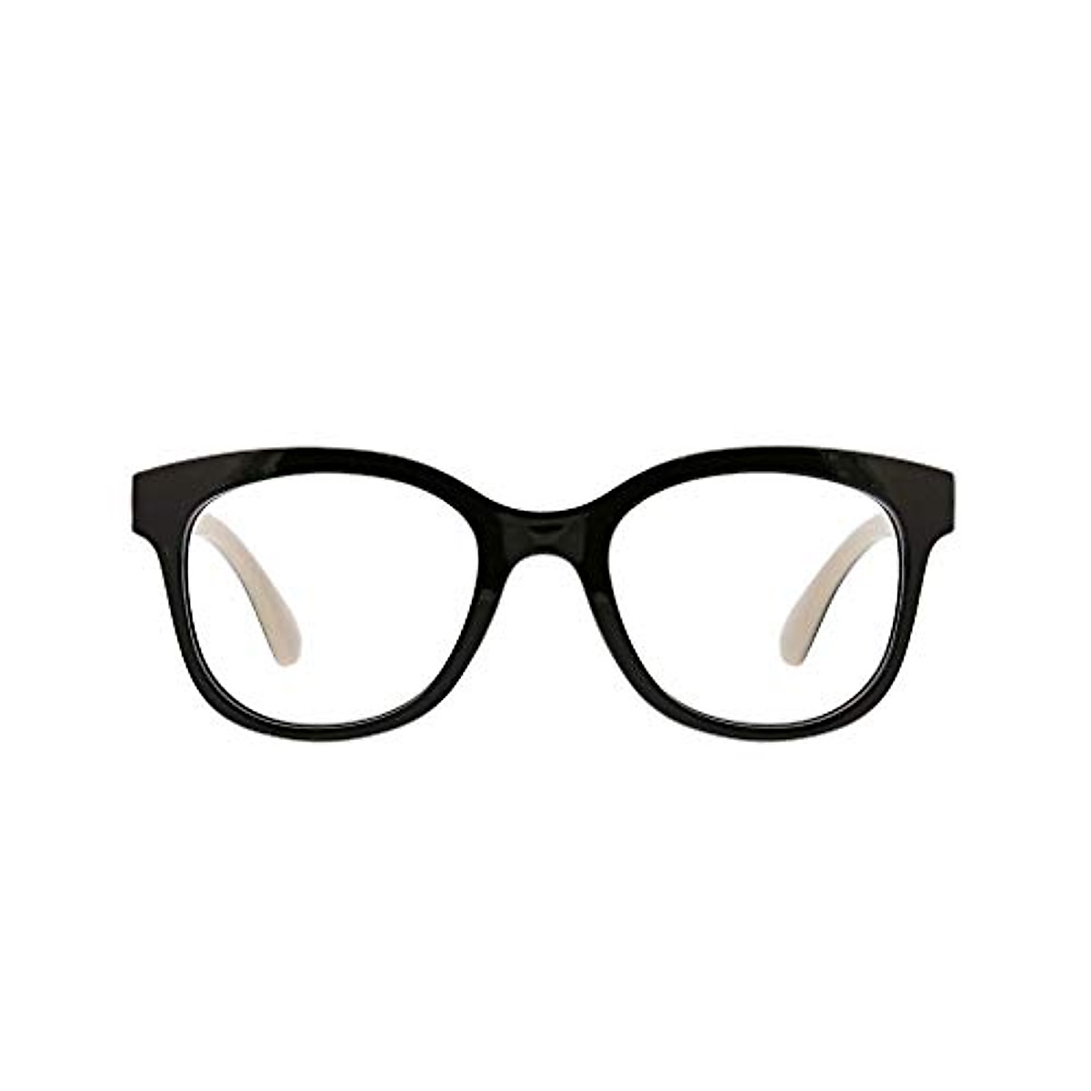 Peepers by PeeperSpecs Women's Grandview Soft Square Blue Light Blocking Reading Glasses, Black, 50 + 1.75