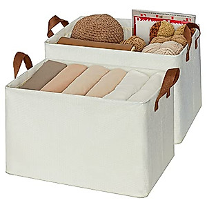 GRANNY SAYS Bundle of 2-Pack Storage Bins with Handles & 1-Pack Hanging Storage Shelves