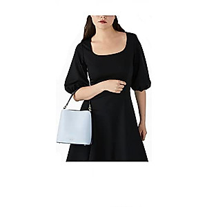 Kate Spade Darcy Small Bucket Bag Colorblcok Grain Leather (Pale Hydrangea Multi )