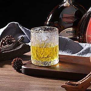 ANBFF Whiskey Glasses Set of 2, Rocks Glass, Vintage Drinking Glasses Cups, 7.4 oz Crystal Old Fashioned Tumblers with Premium Gift Box - for Bourbon, Scotch, Cocktails, Tequila, Cognac