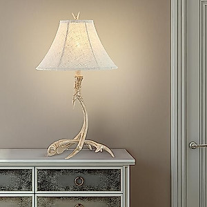 JONATHAN Y JYL6305B Antler 27.5" Rustic Resin LED Table Lamp, Traditional for Bedroom, Living Room, Office, Kids Room, Entryway, College Dorm, Bookcase, LED Bulb Included, Beige