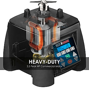 Waring Commercial MX1300XTXP 3.5 HP Blender with 4 recipe programable LCD Display and a 48 oz. BPA Free Copolyester Container, 120V, 5-15 Phase Plug