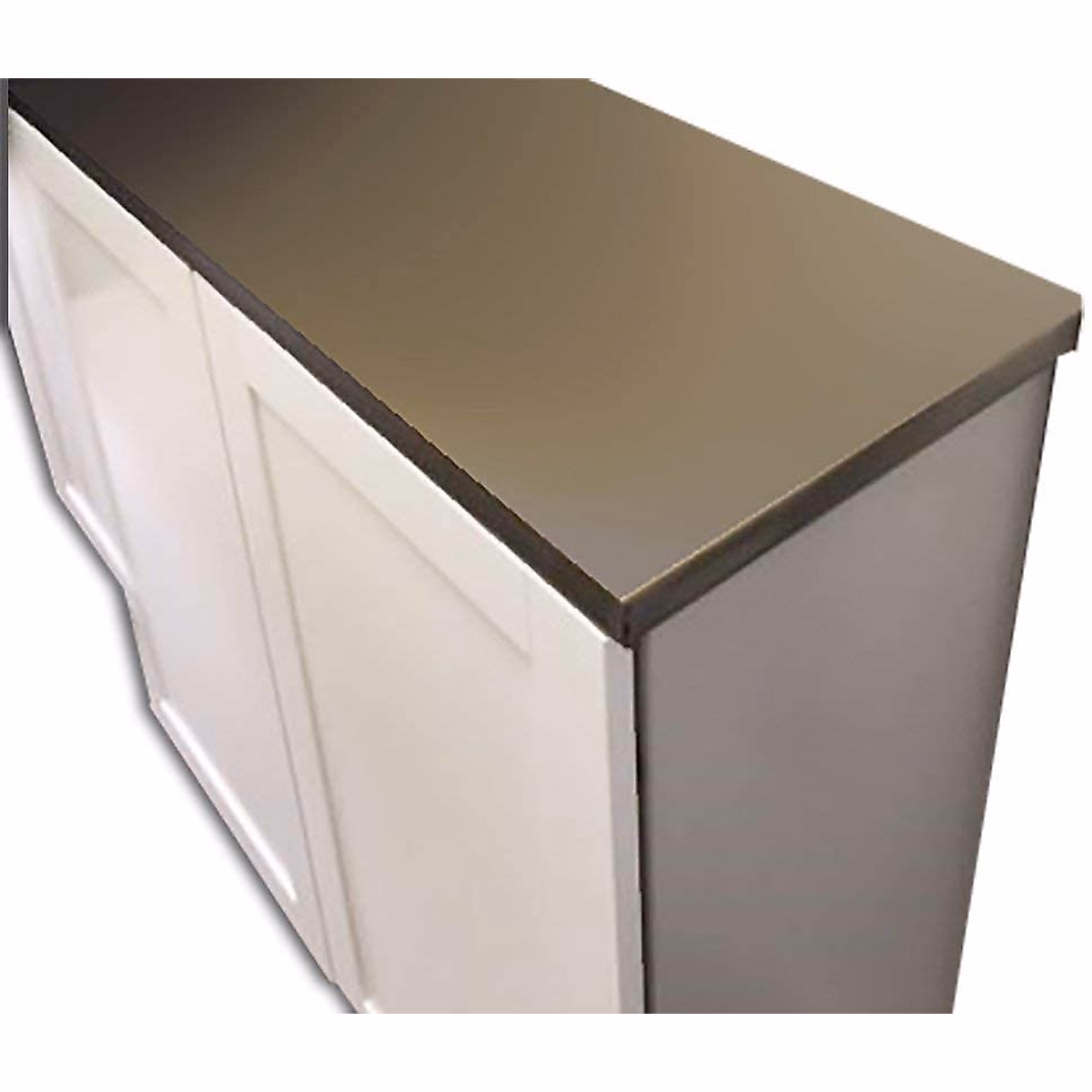 EZ FAUX DECOR Peel and Stick 36" x 72" (6ft) Brushed Nickel Stainless Steel Thick Durable Contact Paper Vinyl Refrigerator Replace Update Door Panel Cover Overlay Waterproof, Heat Resistant